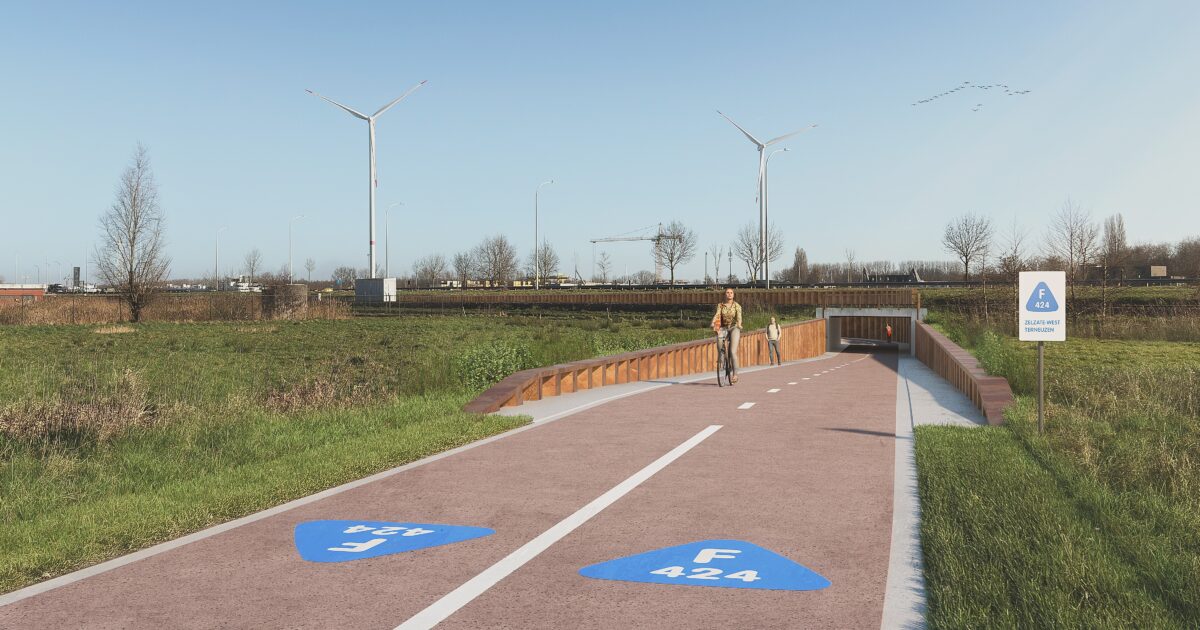Fietstunnel F424 Zelzate- Fietssnelwegen